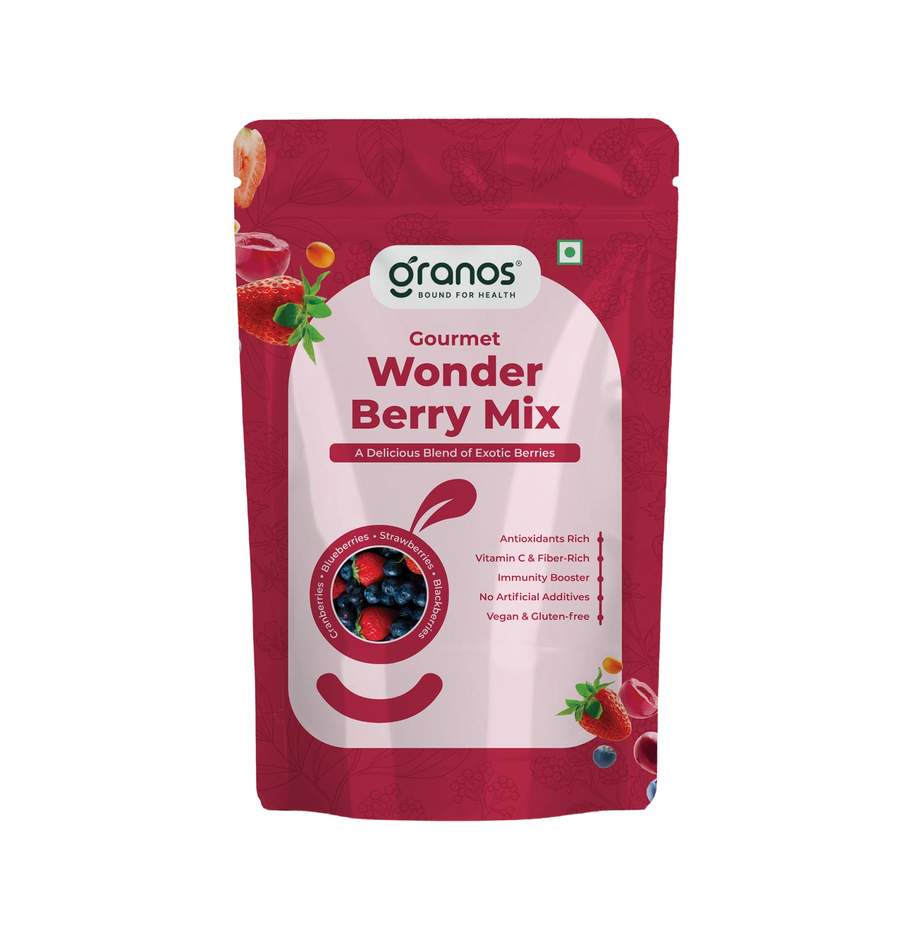 Buy Best Quality Wonder Berry Mix 200g Online In India | Granos